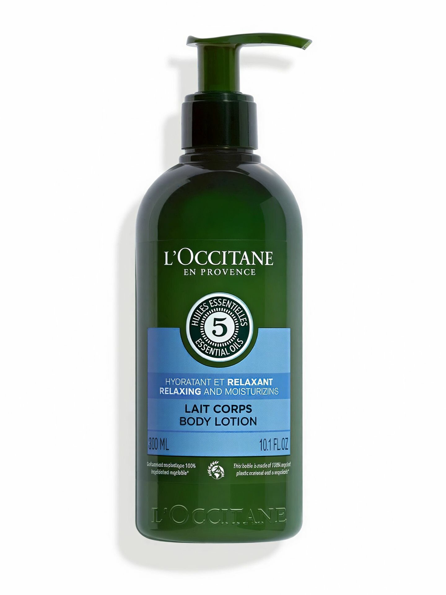 Молочко расслабляющее L'Occitane en Provance "Aromachologie", для тела, с дозатором, 300мл