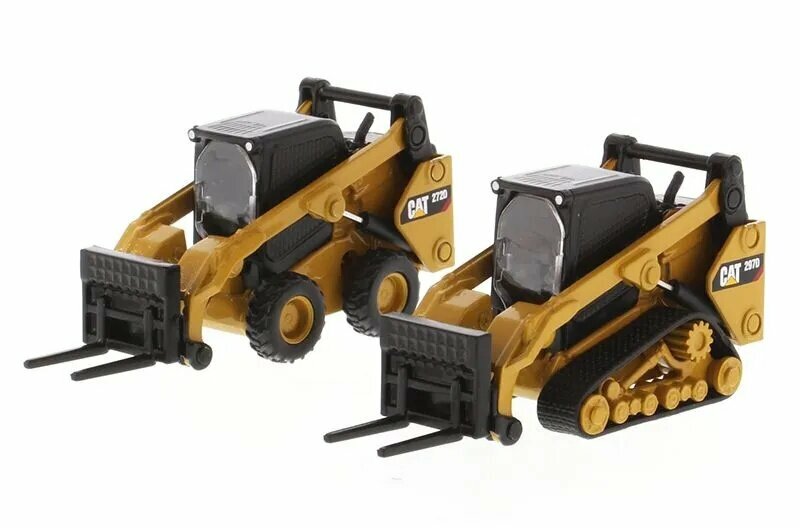 Модель погрузчика CAT 272+292D2 с масштабом 1:64, сплав, DM 85693, копия Caterpillar