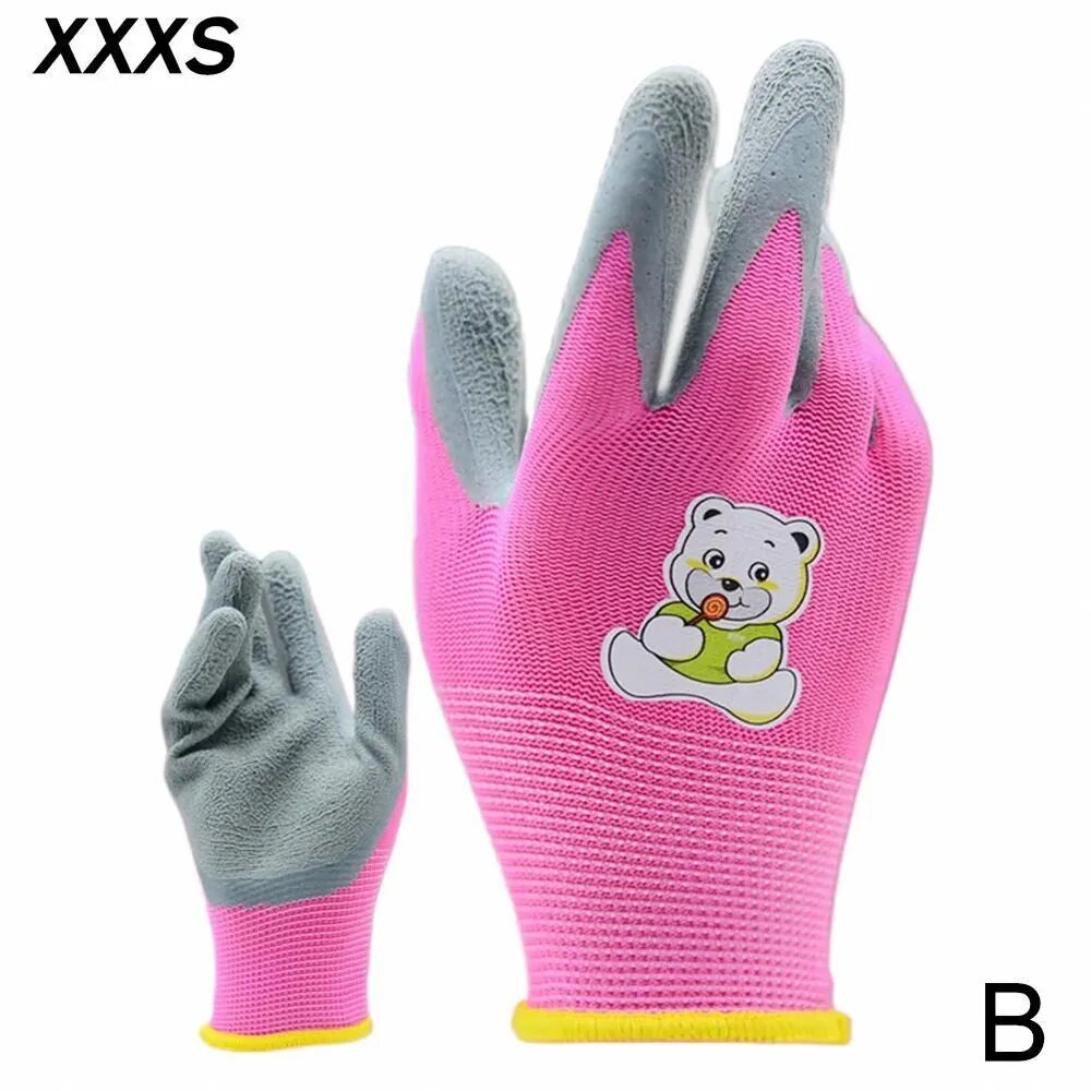 Перчатки рабочие детские, садовые с покрытием из латекса, Sapset, прорезиненные, хозяйственные, защитные