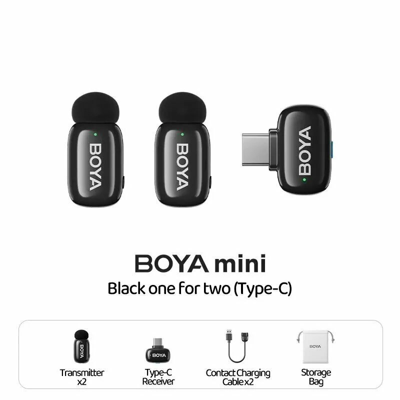 BOYA Микрофон универсальный, темно-серый