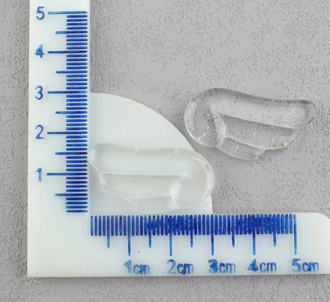 10 пар милых крыльев ангела из полимера для декорирования Белый, 05