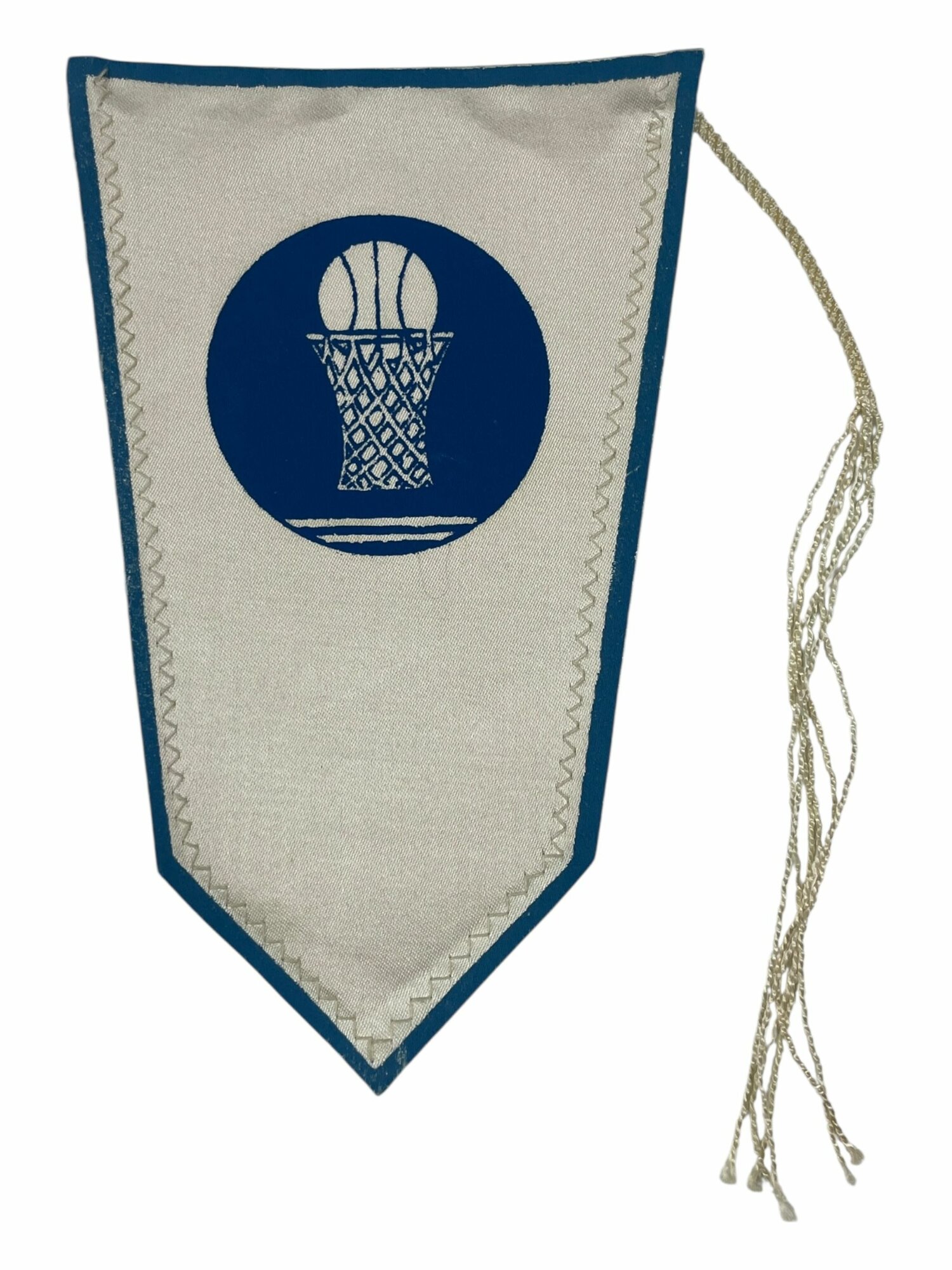 Советский винтажный вымпел, Баскетбол, сделано в СССР
