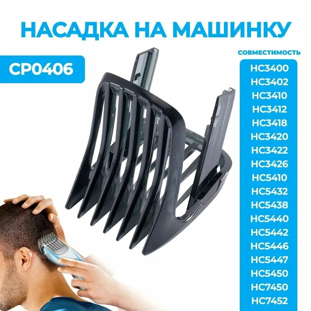 Philips Машинка для стрижки CP0406, черный