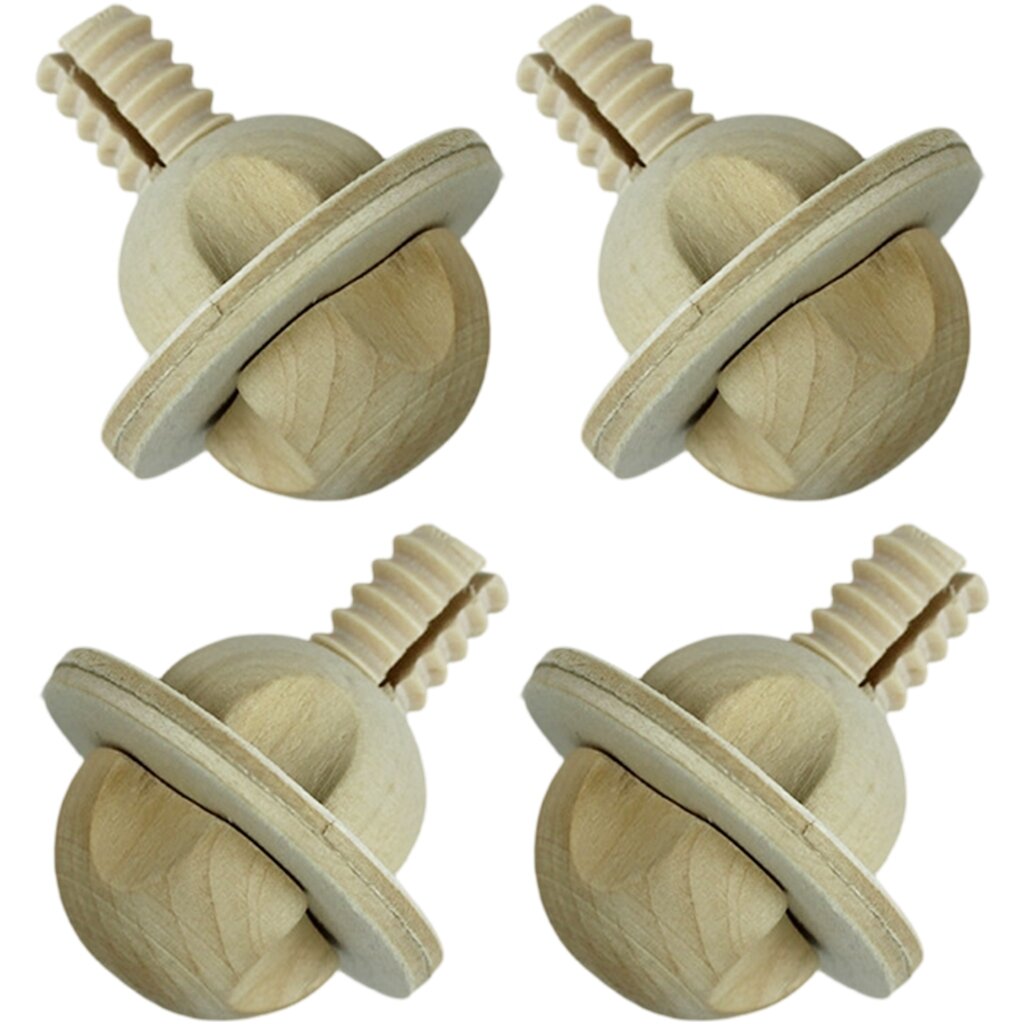 Деревянные винты для сборки моделей. Безопасные винты для развивающих игрушек.