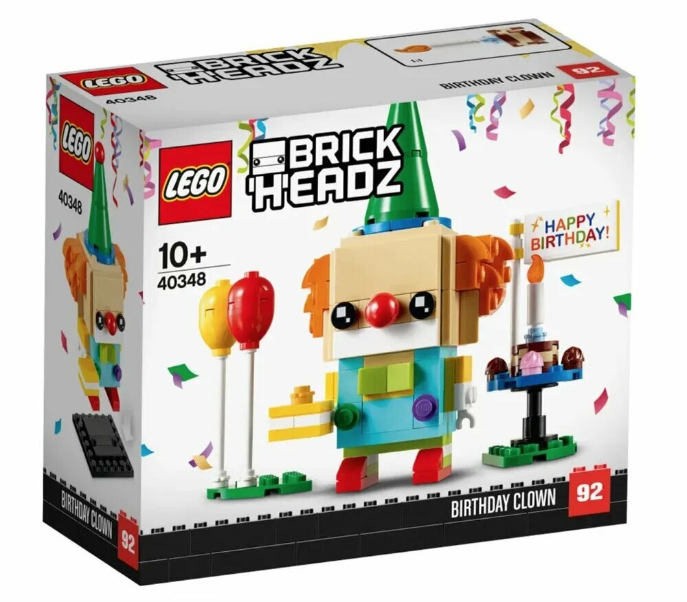 Лего Holiday серия, LEGO 40348 Birthday Clown, lego конструктор для мальчика, лего для девочек