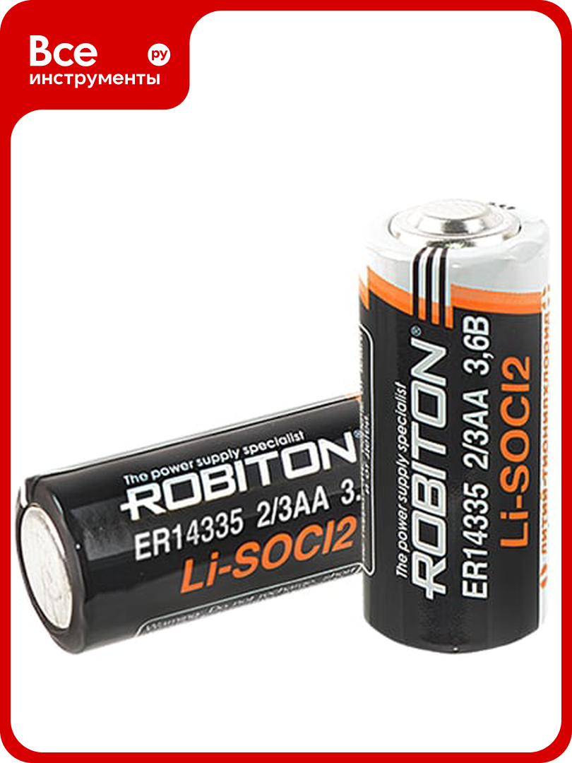 Элемент питания ROBITON ER14335 2/3AA 16854