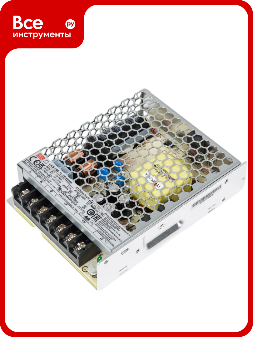 Источник питания Mean Well AC/DC LRS-100-12 Т02293050