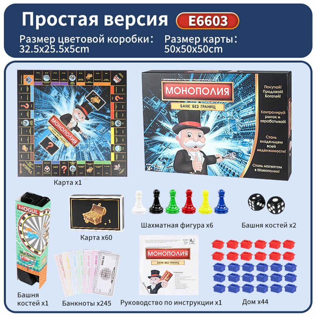 Русская Монополия Настольная Игра Мир Экономическая Стратегия Семейная Игра Подарок Ребенку