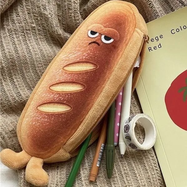 Пенал хмурый хлебушек в виде батона