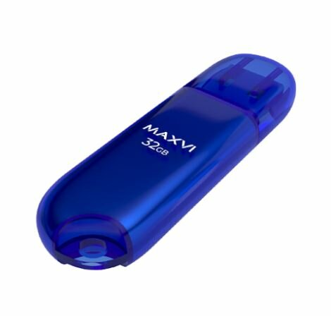 USB Flash Maxvi P1, 32 Гб, синий, [FD32GBUSB20C10P1]