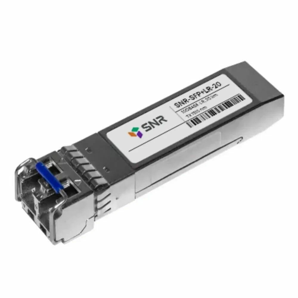 Трансивер Fibertrade, SFP+, Dual LC, 10 Гбит/с, дальность 20000 м (SNR-SFP+LR-20 (Ci))