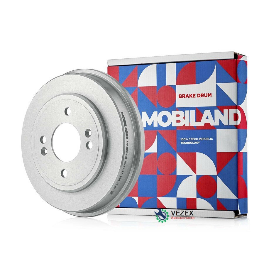 MOBILAND 414000332 Барабан тормозной для а/м HYUNDAI GETZ (TB) [с ABS]