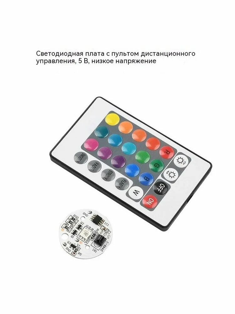 Пульт дистанционного управления для светодиодной ленты RGB с 24 клавишами и инфракрасным интерфейсом
