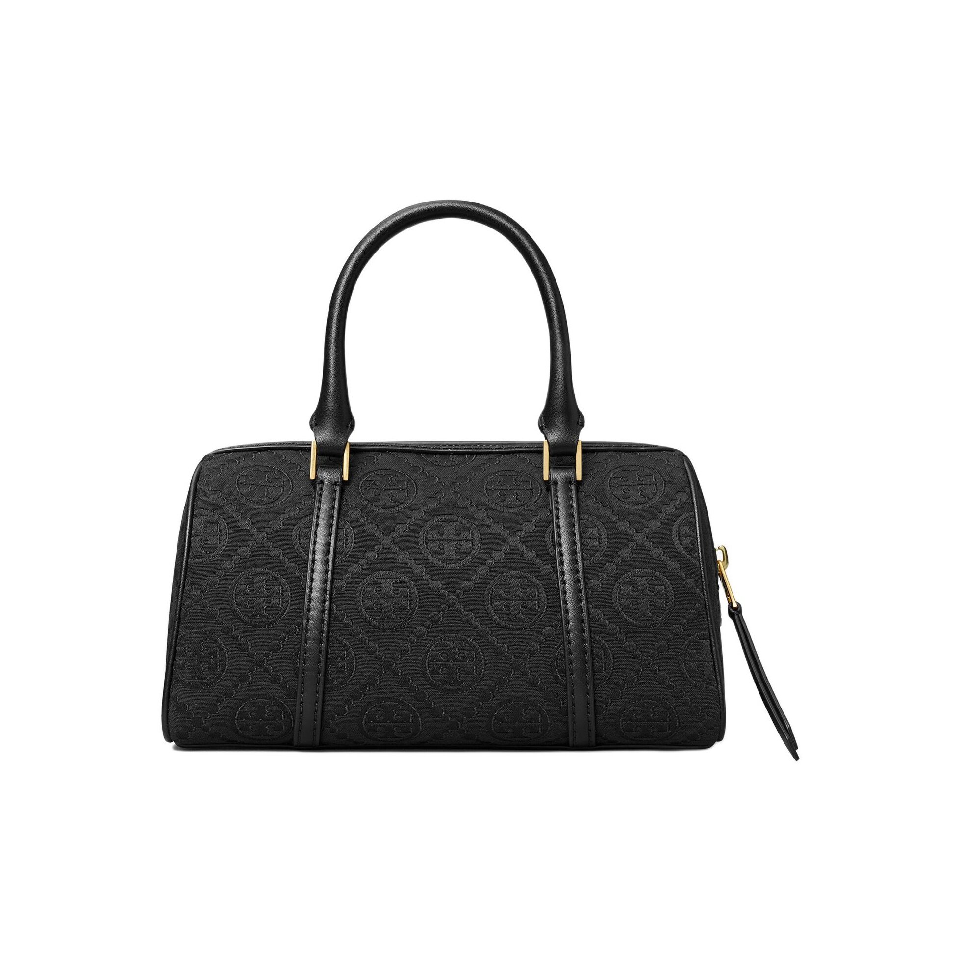 Сумка Tory Burch T Monogram, фактура тиснение, черный — фото 1