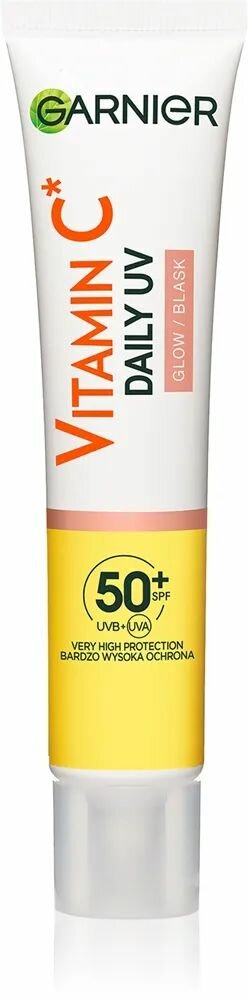 Garnier Vitamina C Daily UV nadaj cy blask - Сияющий жидкий крем с SPF 50+ , 40 мл.