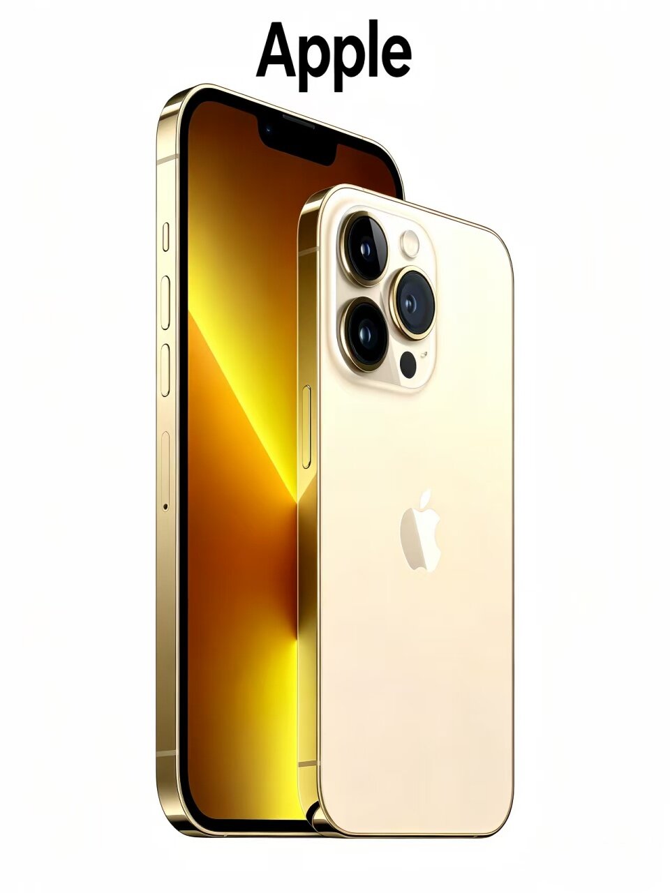 Смартфон Apple iPhone 13por Max 128 ГБ, экран 6.1 дюйма, Высокопроизводительный， SIM+SIM, золотой