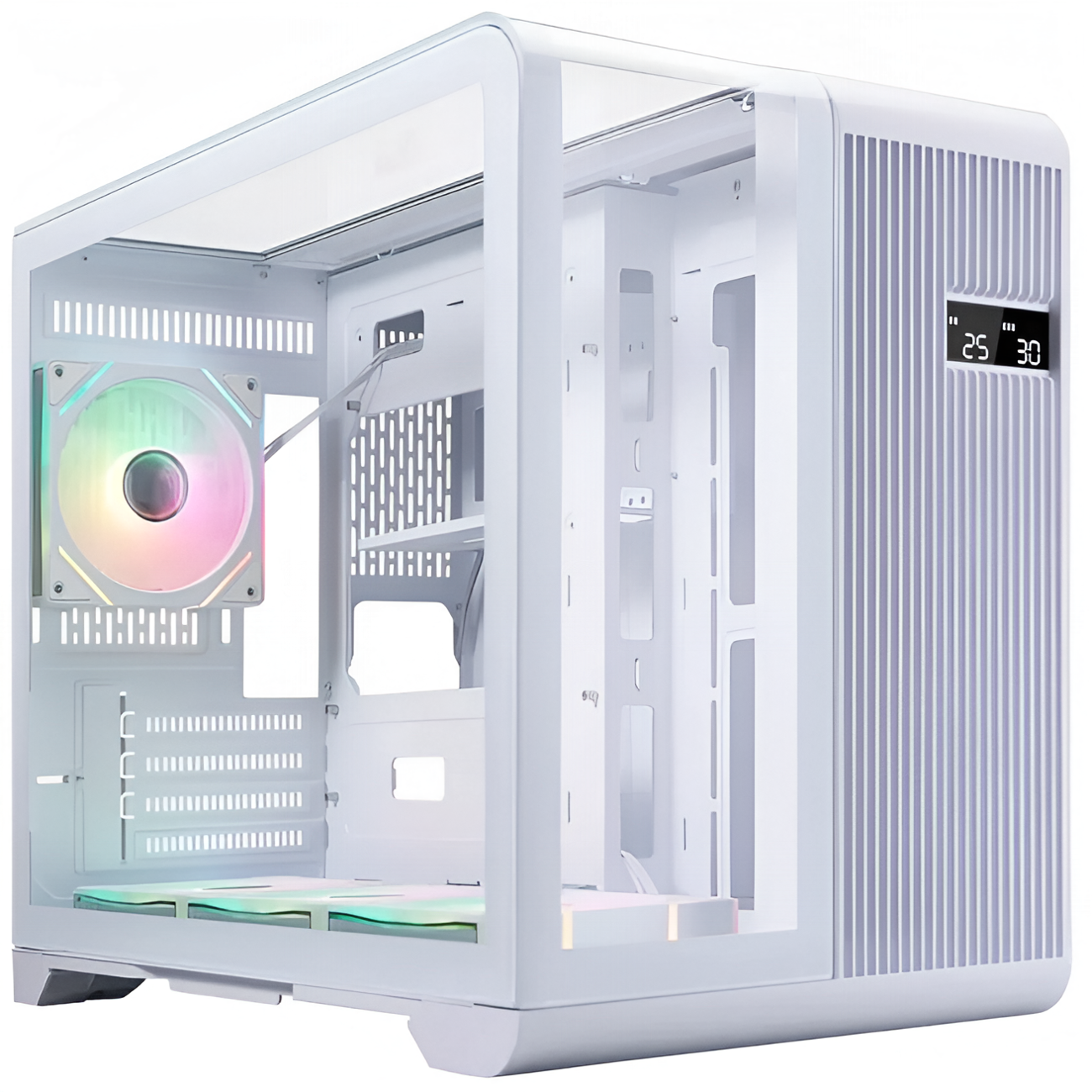 Корпус Mini-Tower 1STPLAYER RT6 ARGB, Micro-ATX, белый (RT6-WH-3FC7R-W-1FC7-W)