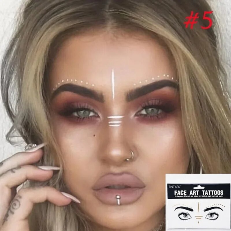Временная татуировка Face Art, Цвет: 1pcs1