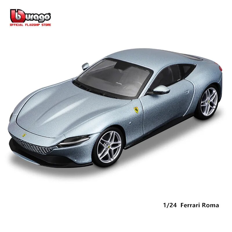 Ferrari Roma 1:24, серый, Bburago
