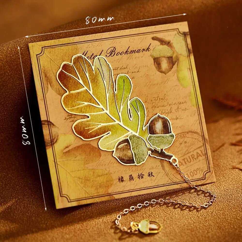 Металлическая закладка "Кленовый лист", Oak Leaf