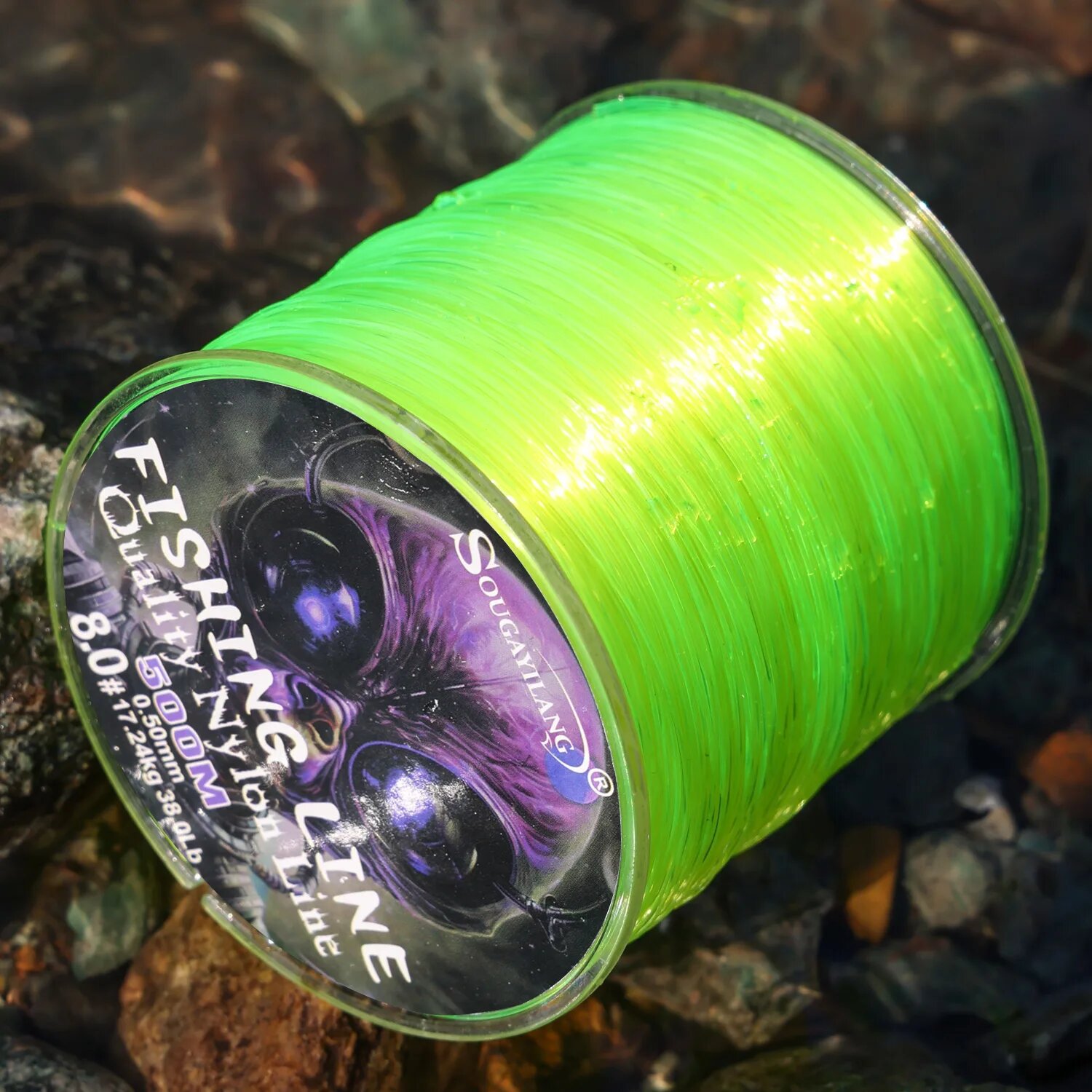Нейлоновая леска Sougayilang 500м, 0.50mm, 38lb, Yellow
