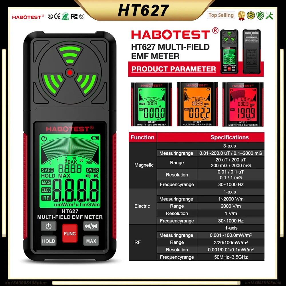 Habotest HT627 Мульти-полевой EMF метр