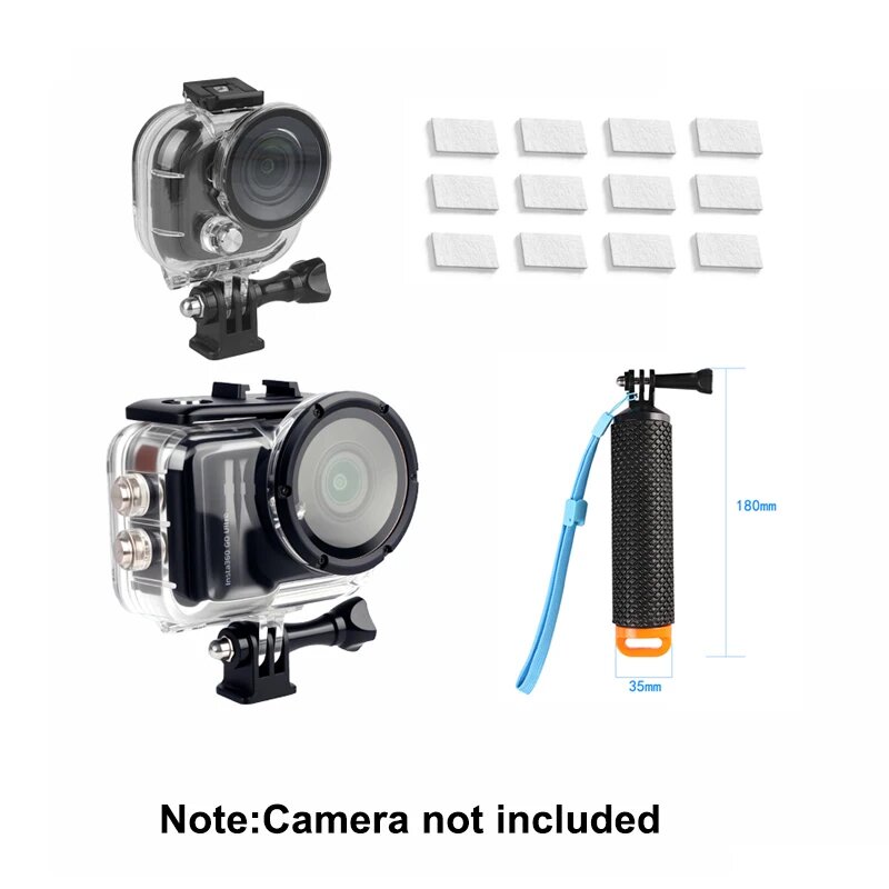 Водонепроницаемый чехол для Insta360 GO Ultra, Set E