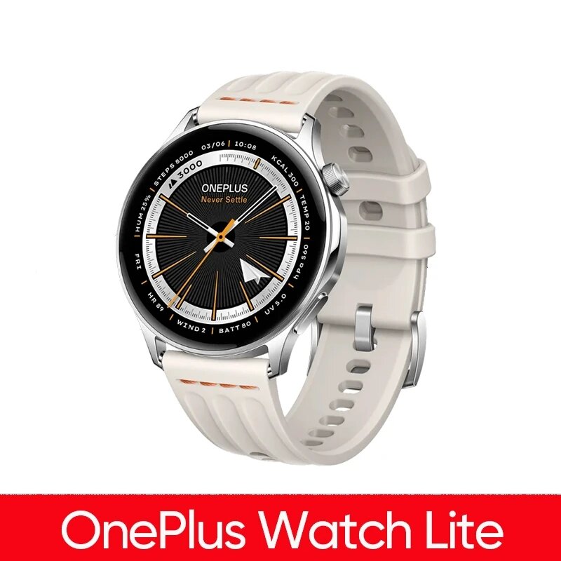 OnePlus Watch Lite, Silver Steel