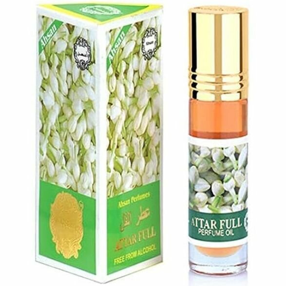 Аттар ФУЛ (жасмин) Ахсан масляные индийские духи ATTAR FULL (Jasmine) Concentrated Perfume Oil Ahsan ролик 8 мл.