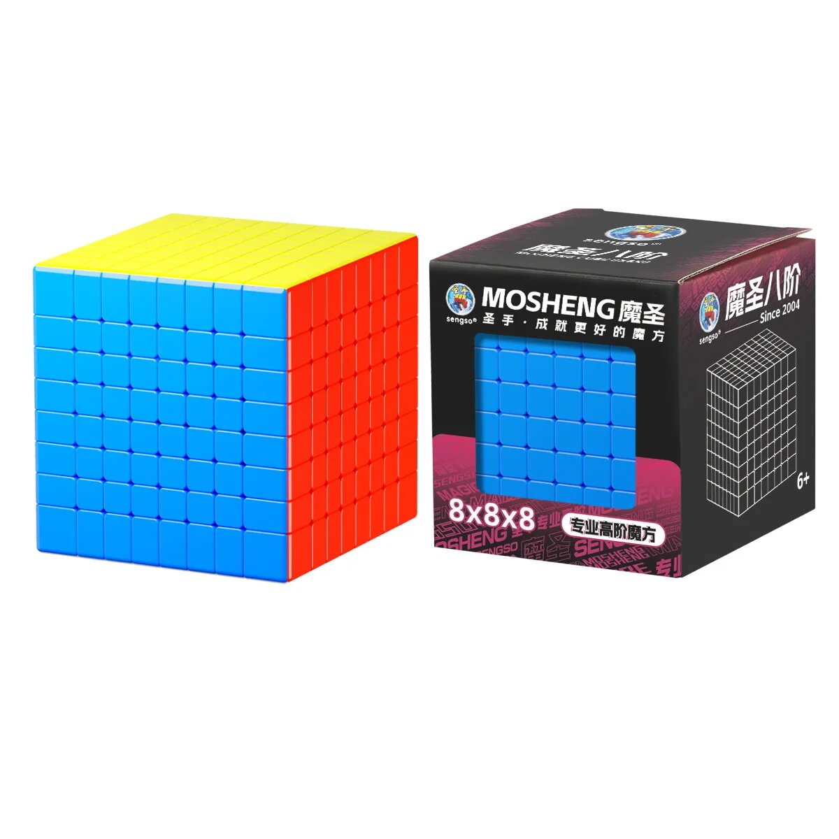 Кубик Рубика 8x8 Mosheng магнитный