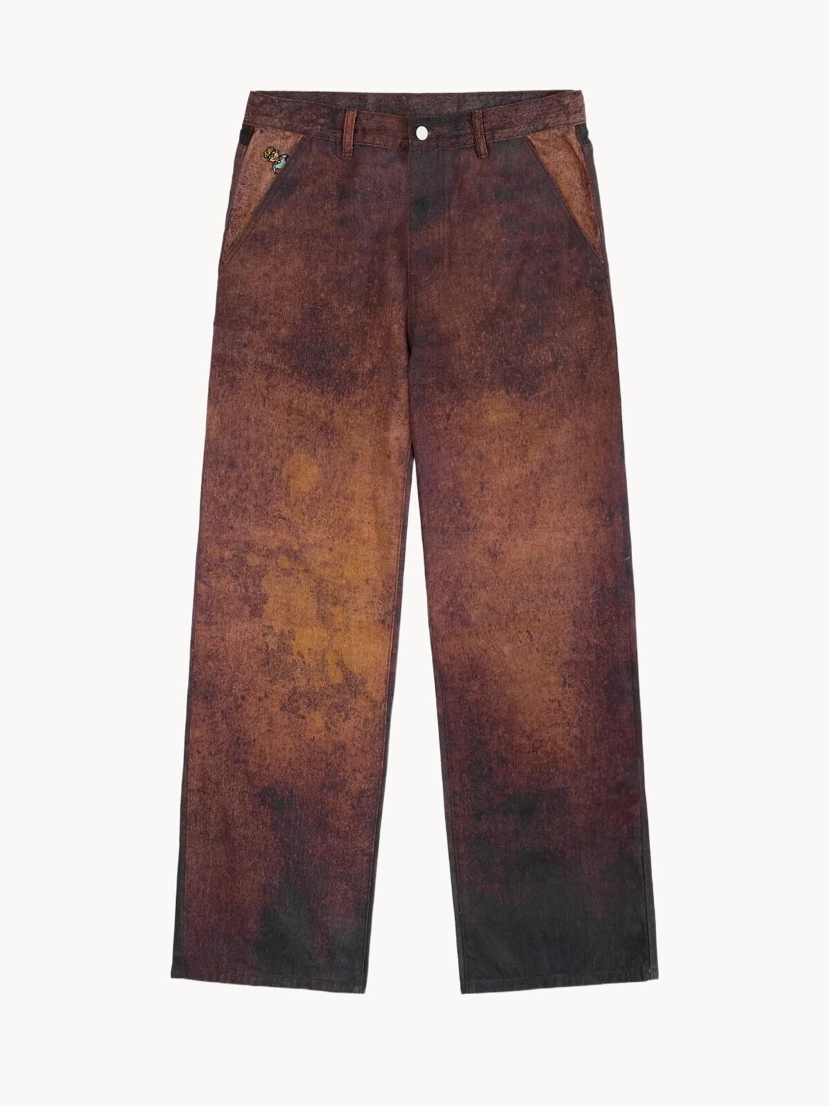 Джинсы багги Printed Distressed Baggy 