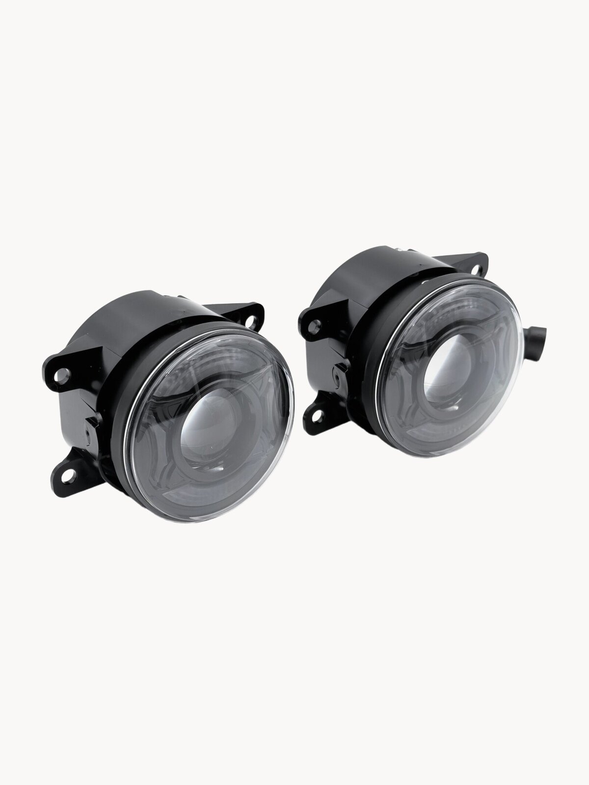 Светодиодные Bi-LED птф с линзой на Ford Focus 2 рестайлинг 2008-2011 / led противотуманки с дхо для Форд Фокус 2 рестайлинг 08-11