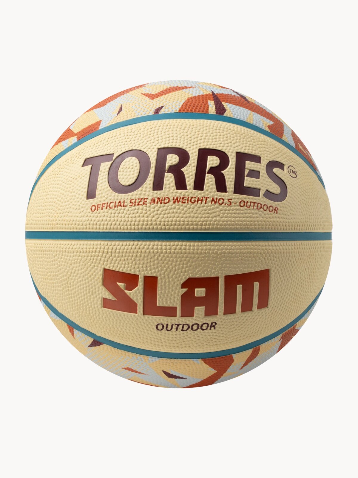 Мяч баскетбольный TORRES Slam B023145, размер 5