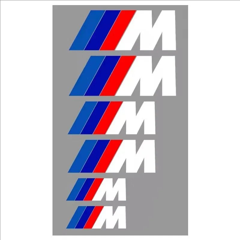 Наклейка на суппорт BMW M, термостойкая, для модификации тормозов, BMW M-Sport E46 E30 E90 G20 G30 F30 F10 X1 X3 X5 X6