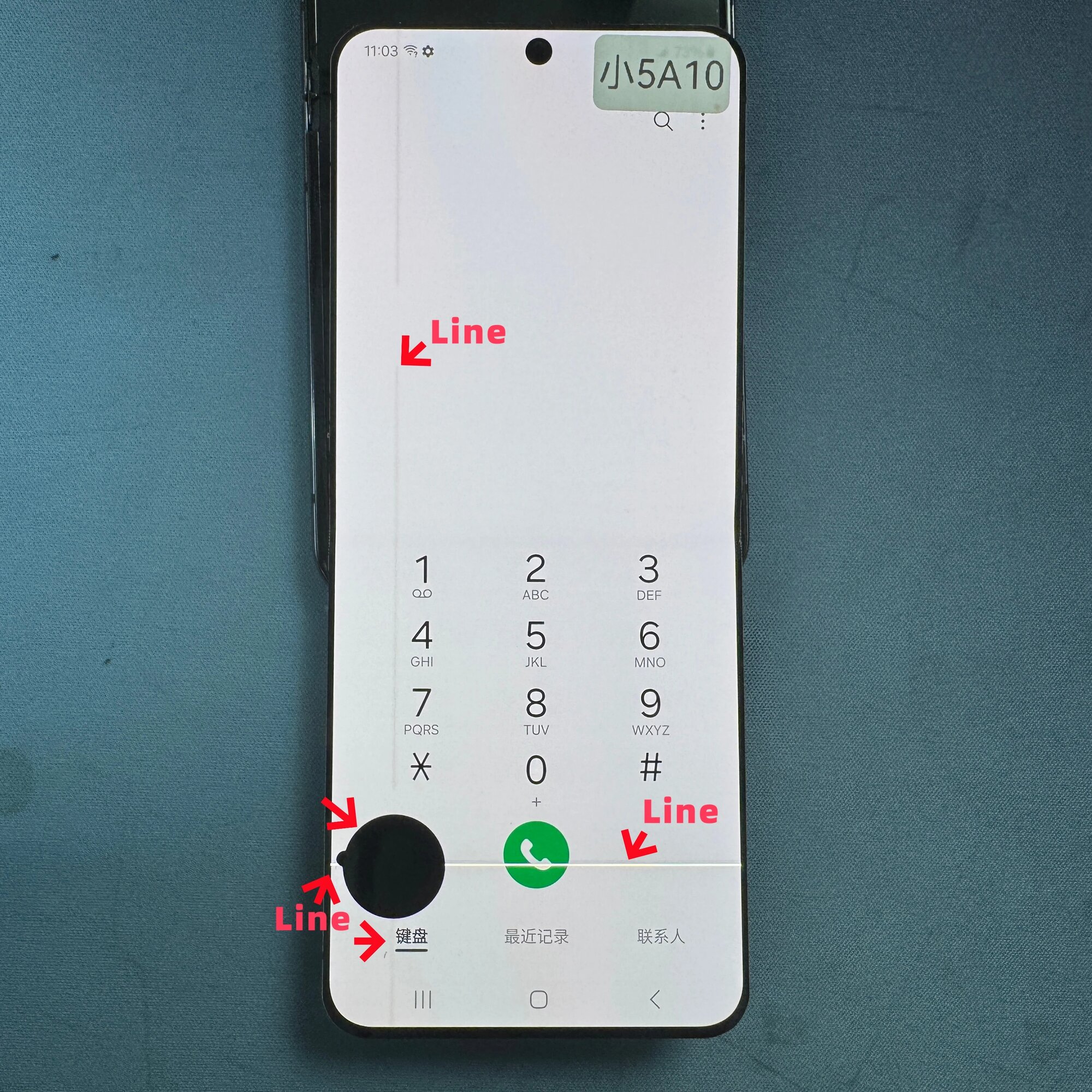 Подходит для Galaxy Z Flip 5 SM-F731U F731B F731D, комплект ЖК-дисплея для A10 No framework