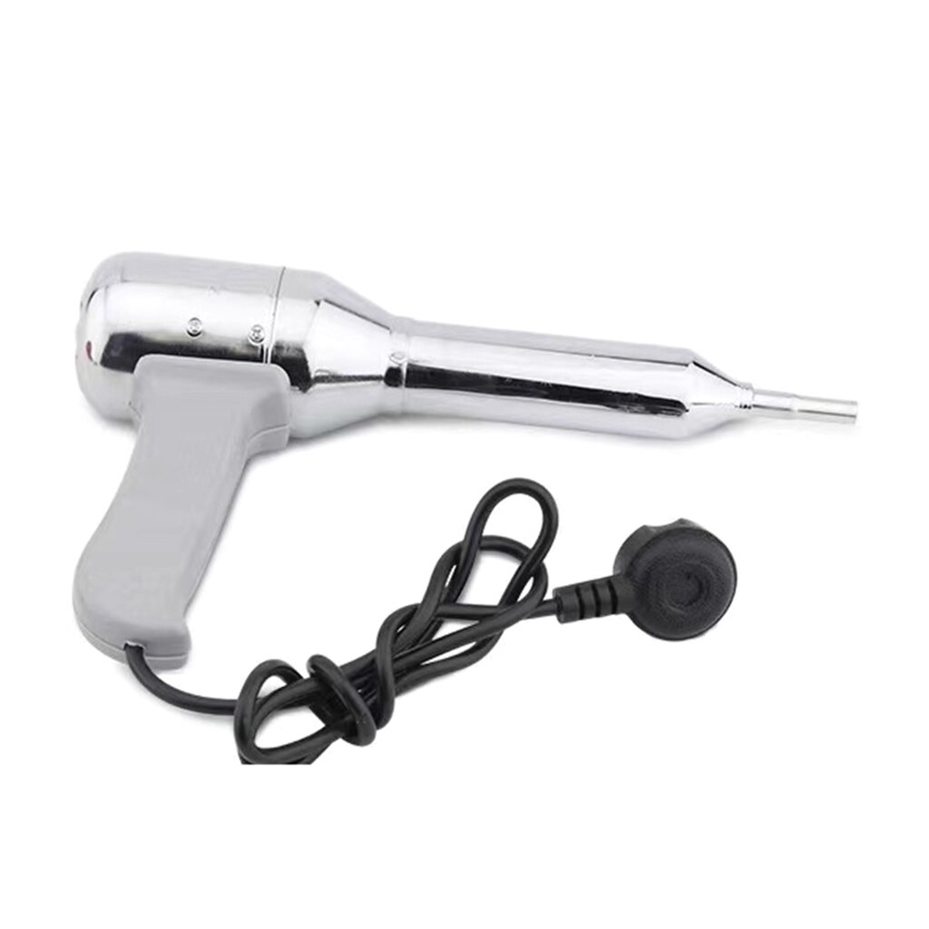 Серый пистолет горячего воздуха мощностью 500 Вт с ручкой
