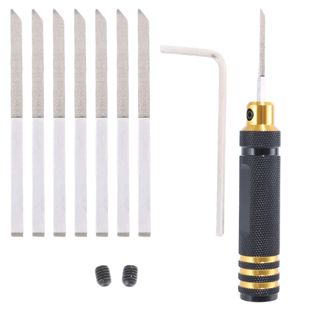 Модельные стамески с резцами 0.1/0.2/0.4/0.6/0.8/1.0/2.0 мм