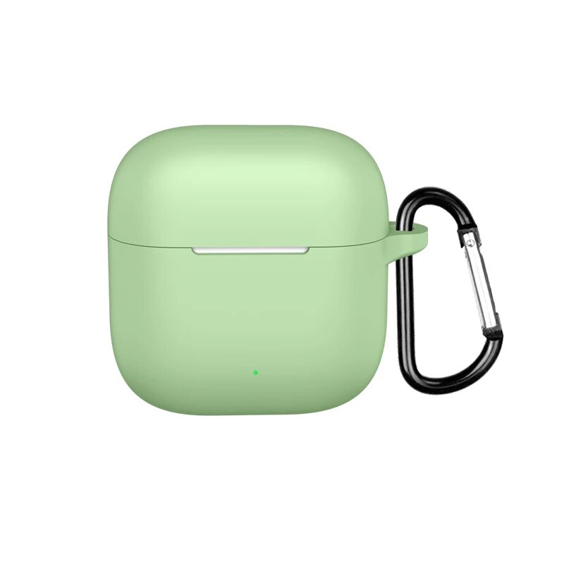Чехол для AirPods 2/3, Зеленый matcha green, с карабином