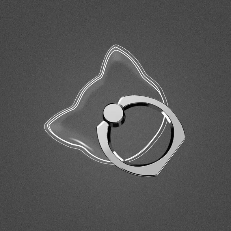 Кольцевой Держатель Для Смартфона Прозрачная Подставка Для Кольца На Палец Автомобильное Cat