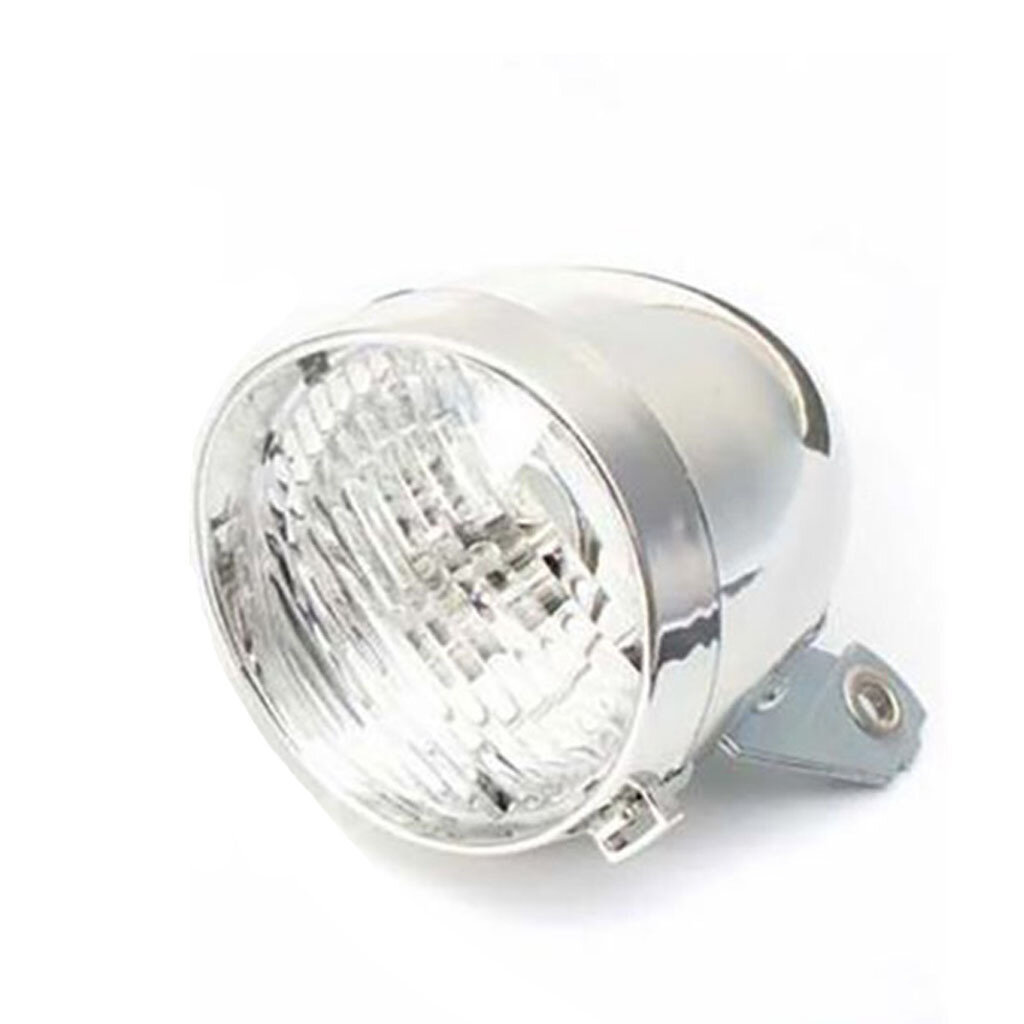Велосипед горный велосипед ретро-фара 3LED для верховой езды-серебристый