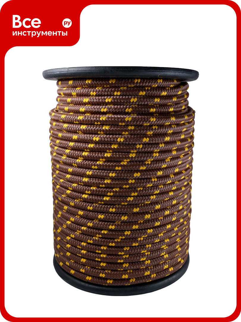 Полипропиленовый канат торгово-производственная компания МДС, плетеный, 16 мм, 16 пр, с сердечником, 100 м, 16мм