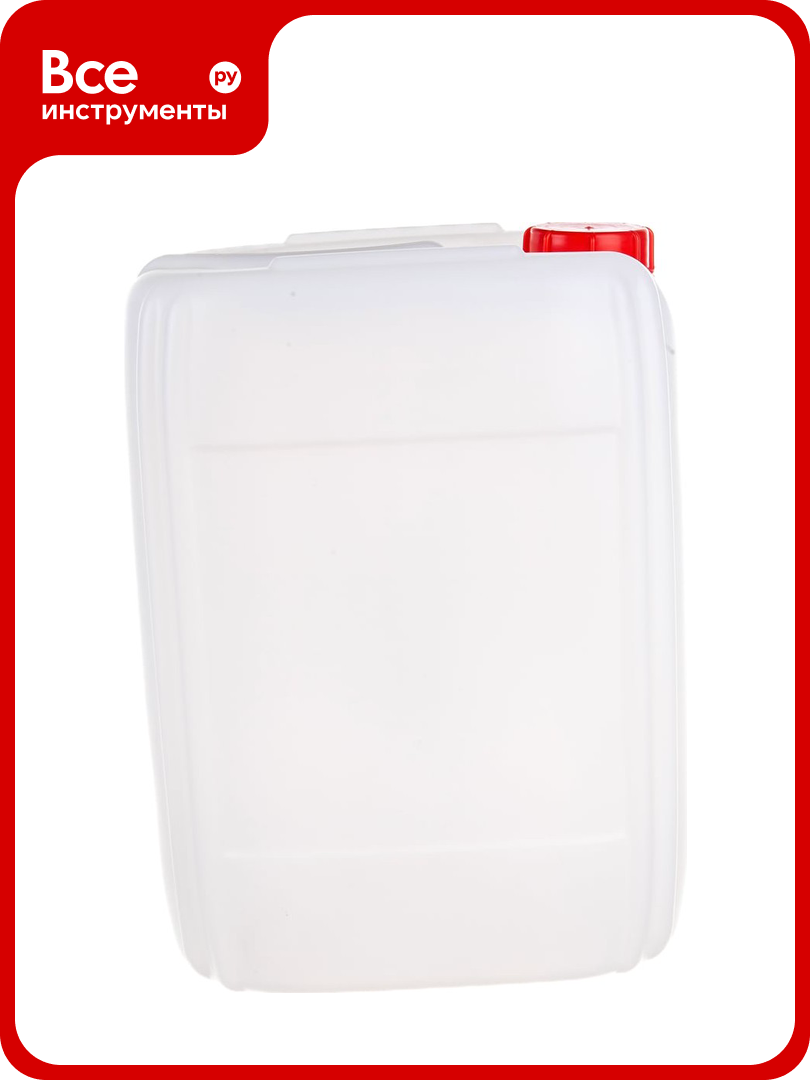 Канистра п/э неокрашенная (21.5 л; 300x235x390 мм; с пробкой) Тара. ру 20033 для пищевых и