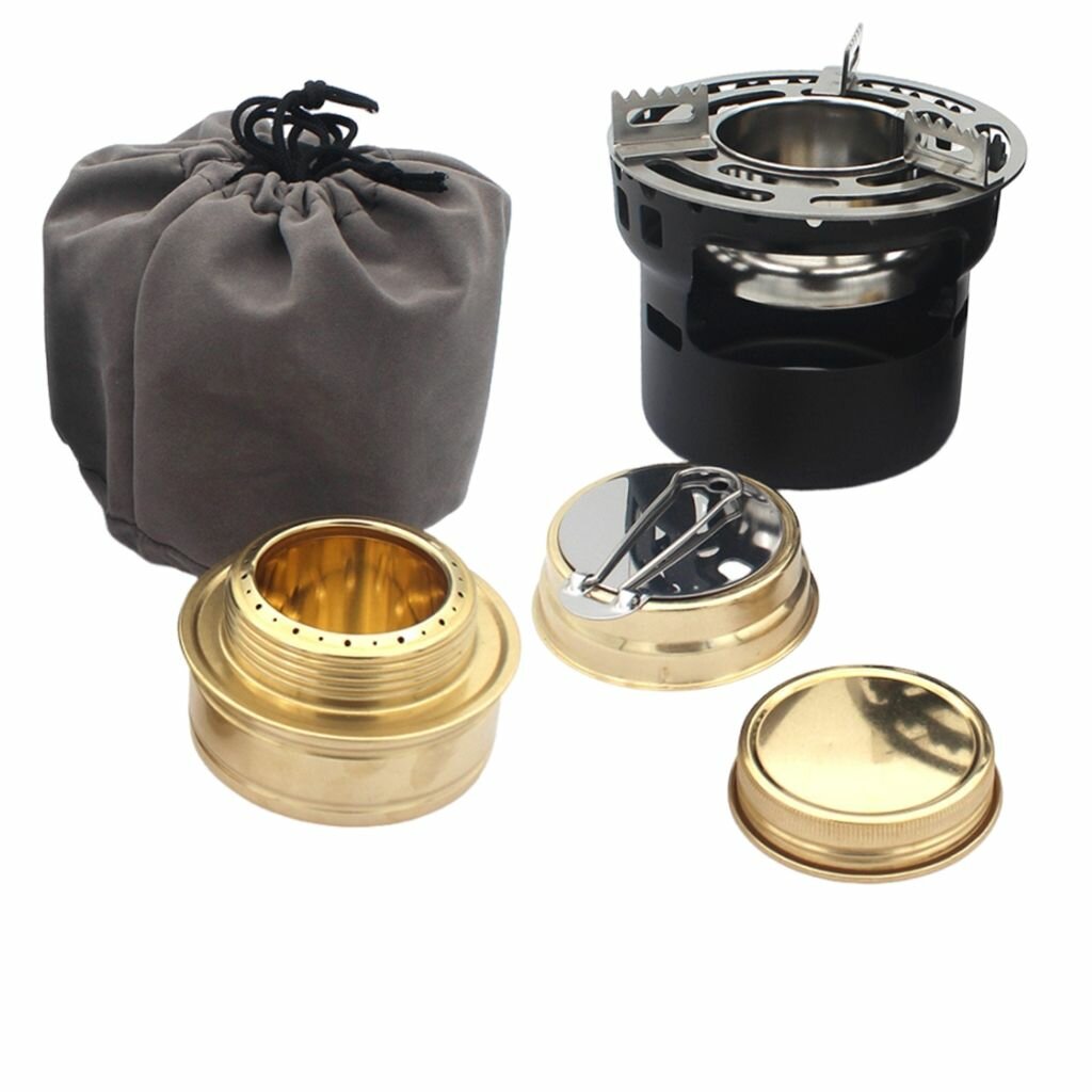 Портативные спиртовые горелки, кухонная плита, ветрозащитная печь для кемпинга, пикников, барбекю, легкий вес, крошечный