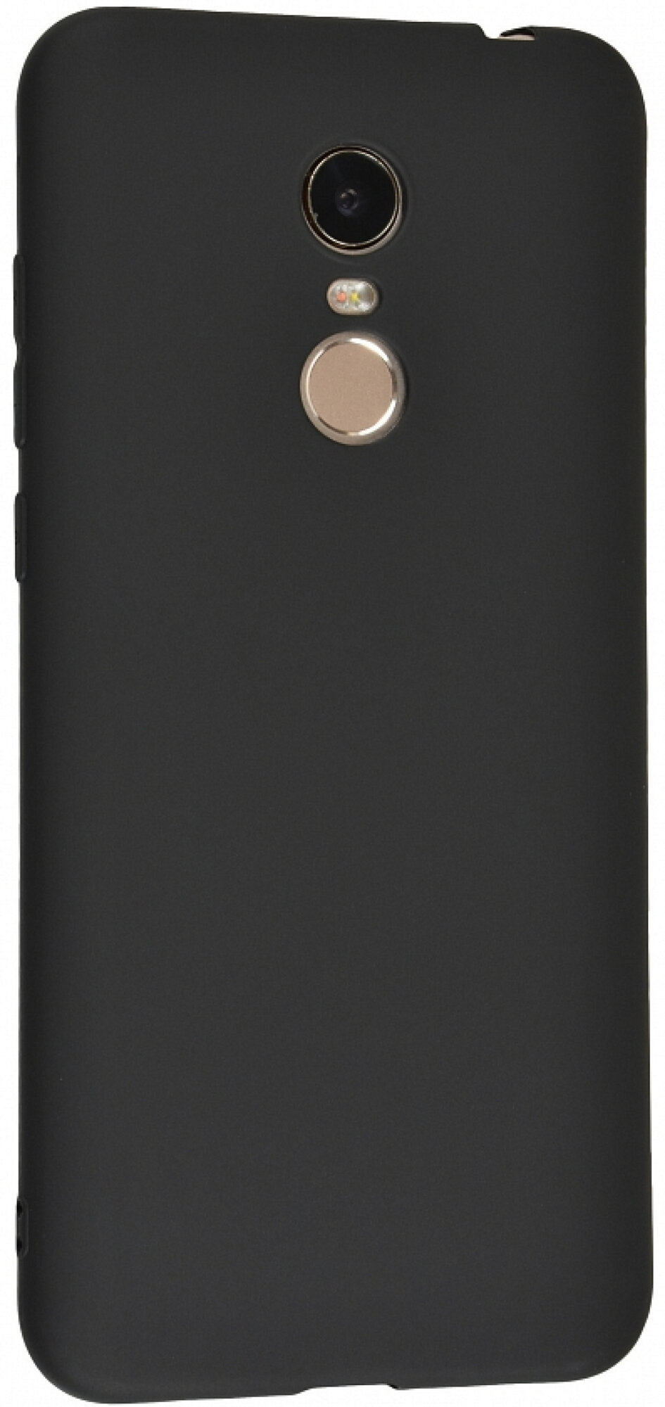 Чехол силиконовый для Xiaomi Redmi 5 Plus, с защитой камеры, черный