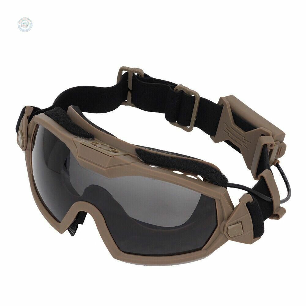 Тактические очки против запотевания для стрельбы и активного отдыха с вентилятором и сменными линзами