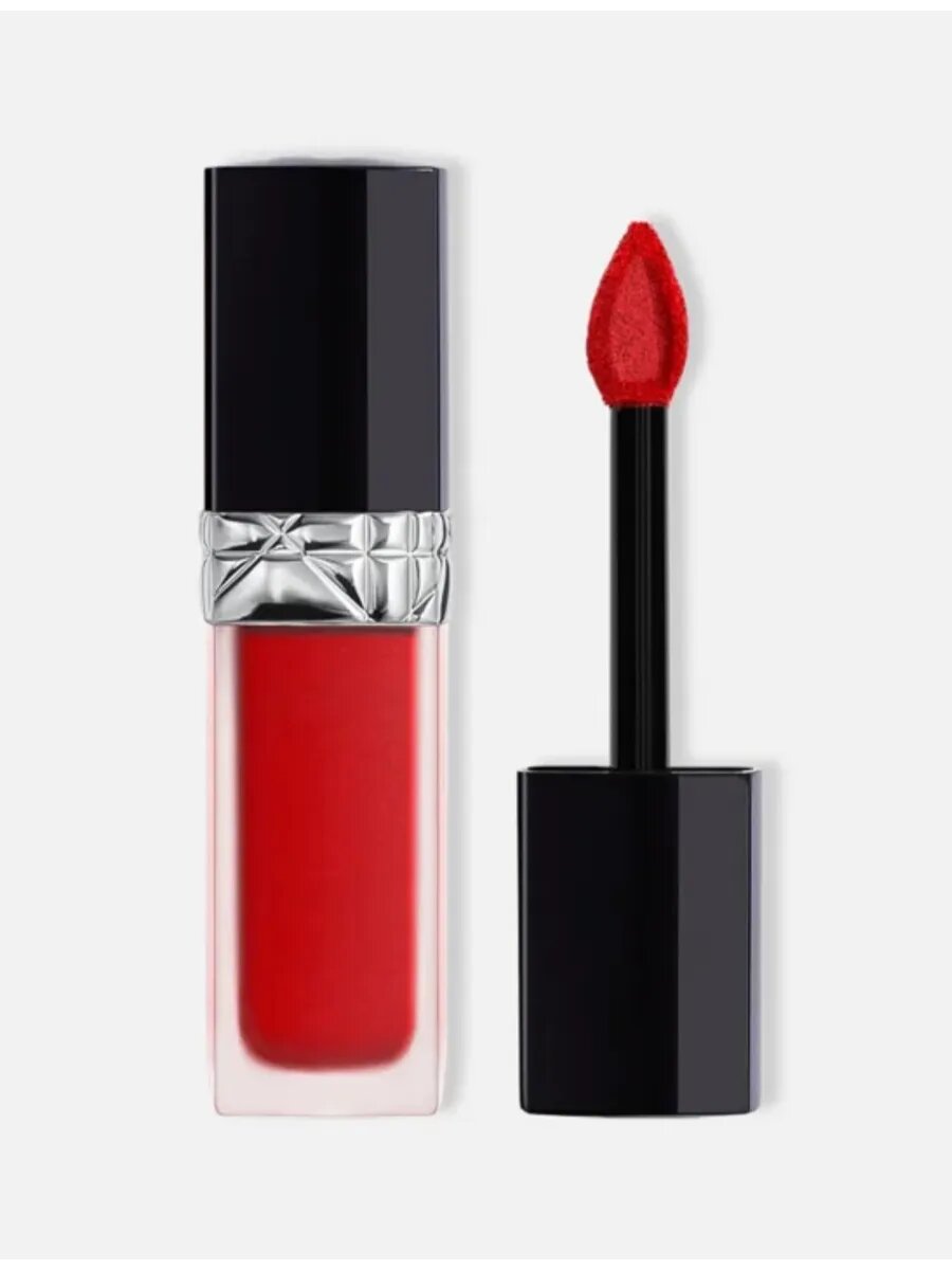 Стойкая жидкая помада для губ rouge dior forever liquid 999 Всегда Диор