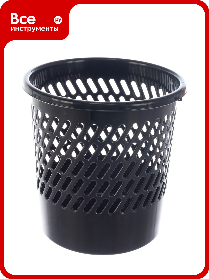 Корзина для бумаг Полимербыт 4390900 439090000, пластик, для бумаг Полимербыт 4390900 используется