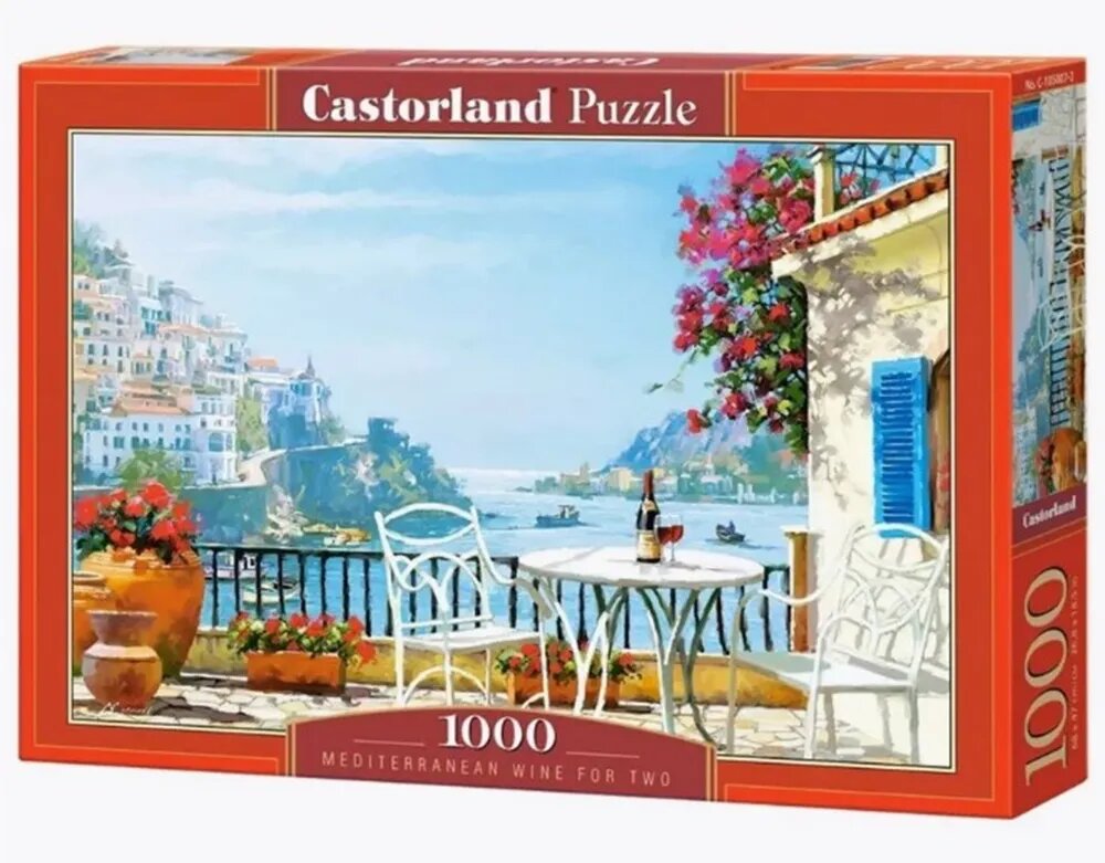 Пазл Castorland Puzzle Средиземноморское вино для двоих 1000 деталей 68х47см С-105007 3+