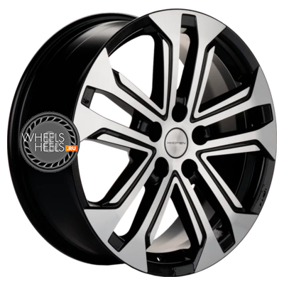 Диск автомобильный литой Khomen Wheels KHW1803 (Dargo/Jolion) 18x7 5x114.3 et37 dia66.5 Black-FP
