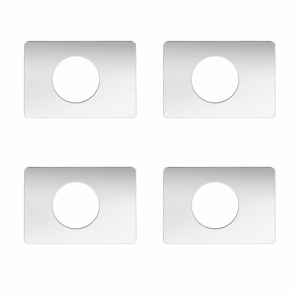 4 сферические пластины для ремонта дверных замков-серебристые